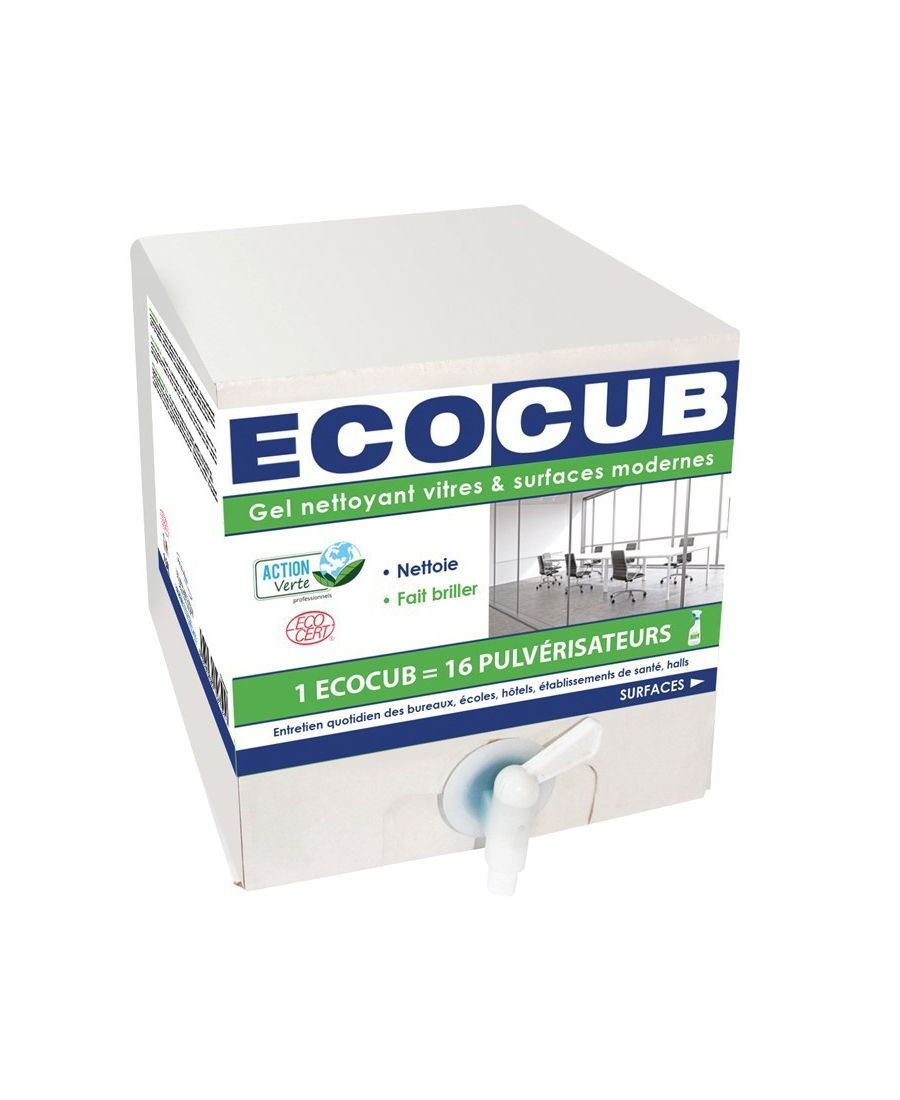 Action Verte Ecocub Nettoyant Vitres Et Surfaces 10L|RC Diffusion
