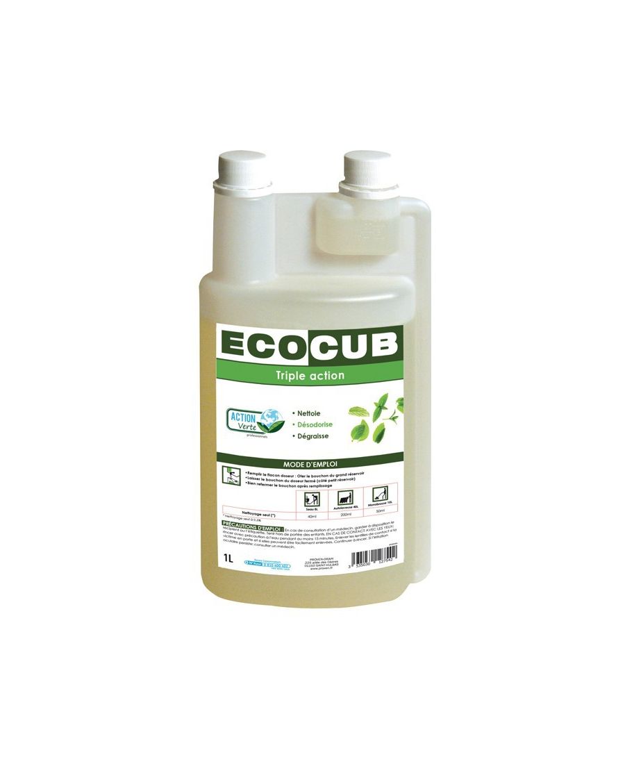 Flacon Doseur Vide Ecocub Action Verte Triple Action Sols Menthe
